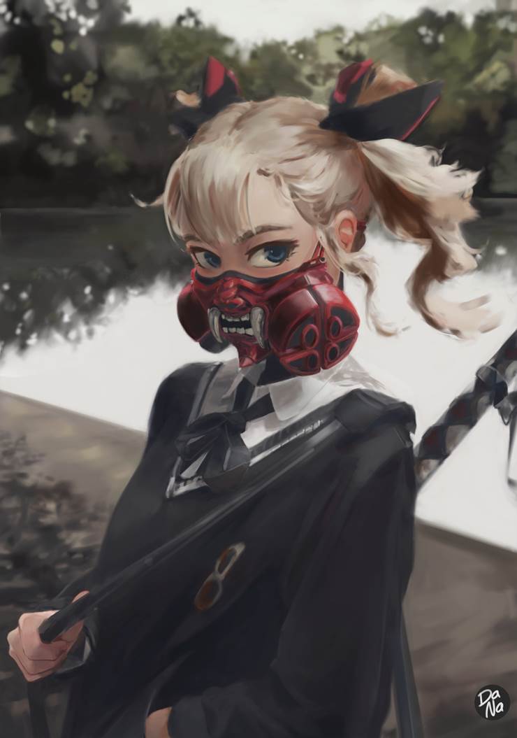 《怪兽8号》四之宫奇可露插画壁纸图片 | BoBoPic