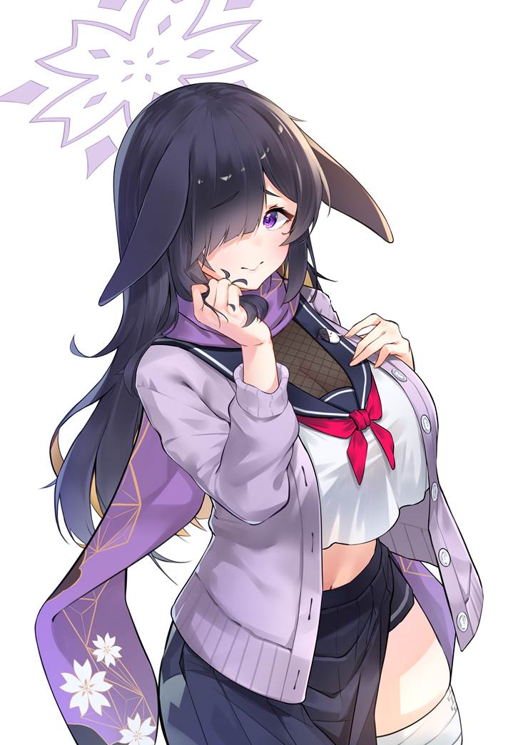 《碧蓝档案》大野月夜pixiv插画图片 | BoBoPic