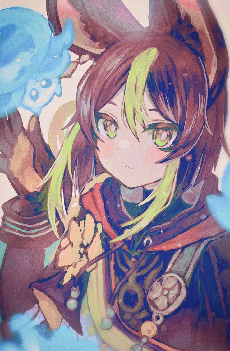 浅蔚轻行|插画师ねこち的原神提纳里插画图片 | BoBoPic