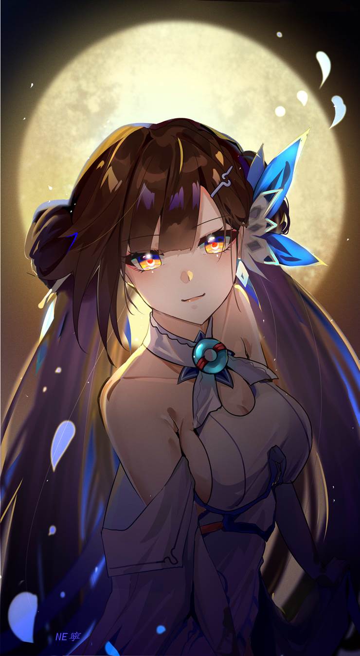 中秋快乐 插画师ne 宁的李素裳插画图片 Bobopic
