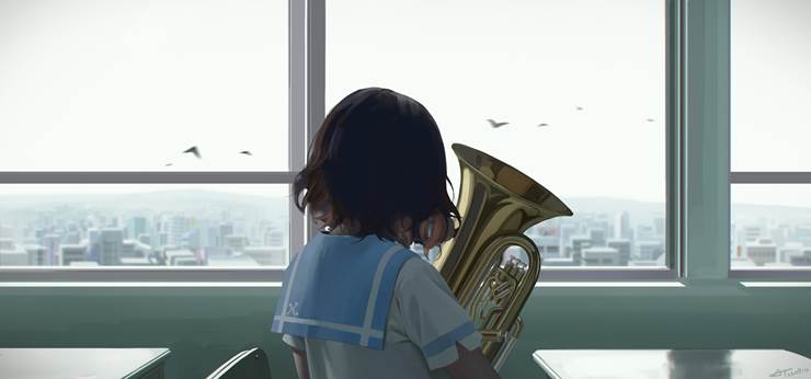 KUMIKO|插画师T菌的黄前久美子插画图片 | BoBoPic