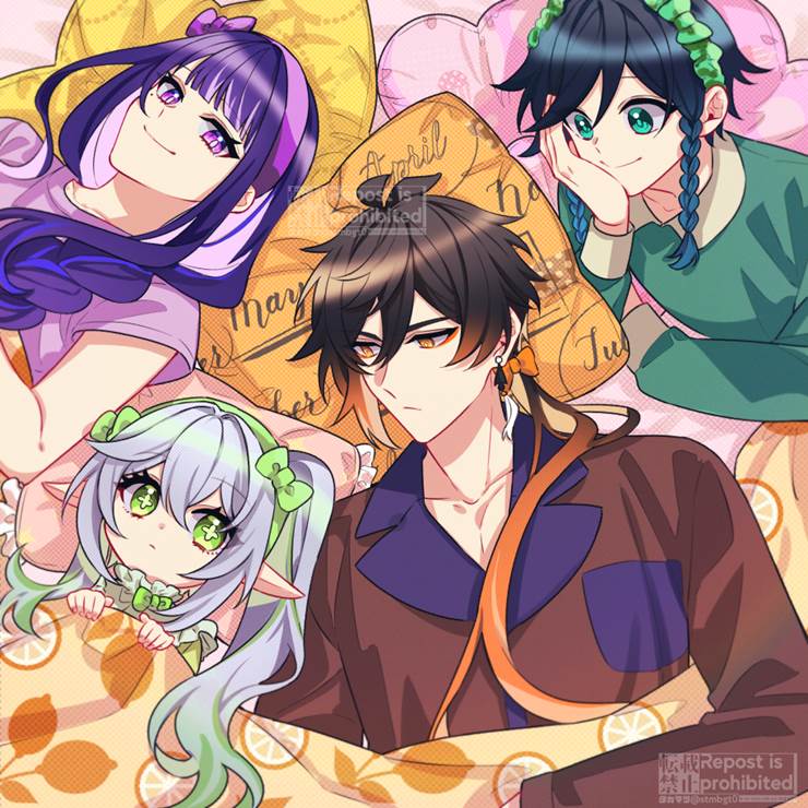 钟离|插画师タカマツ的钟离插画图片 | BoBoPic