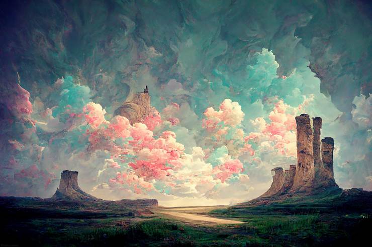 WildLand|插画师Uomi的风景插画图片 | BoBoPic