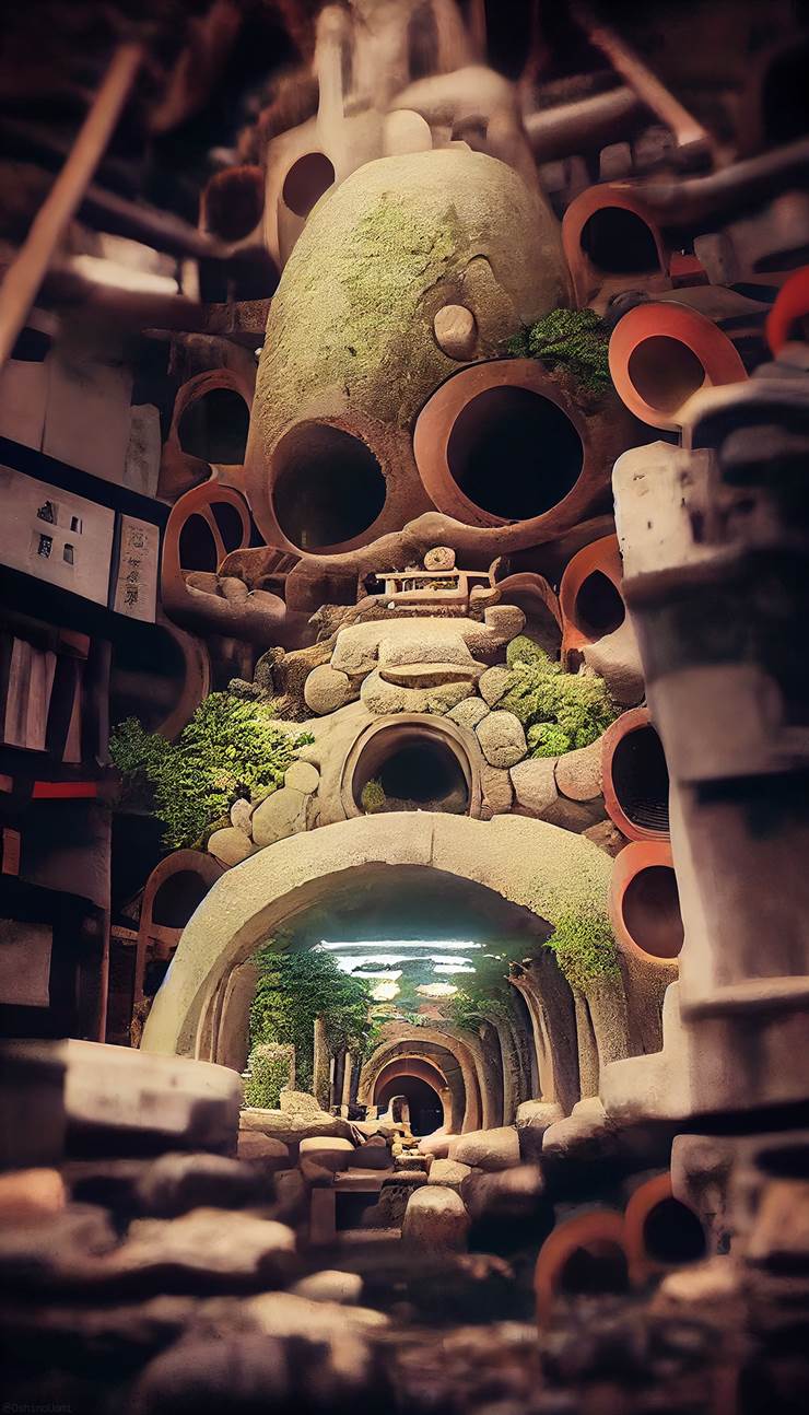 MicroWorld::Entrance|插画师Uomi的风景插画图片 | BoBoPic