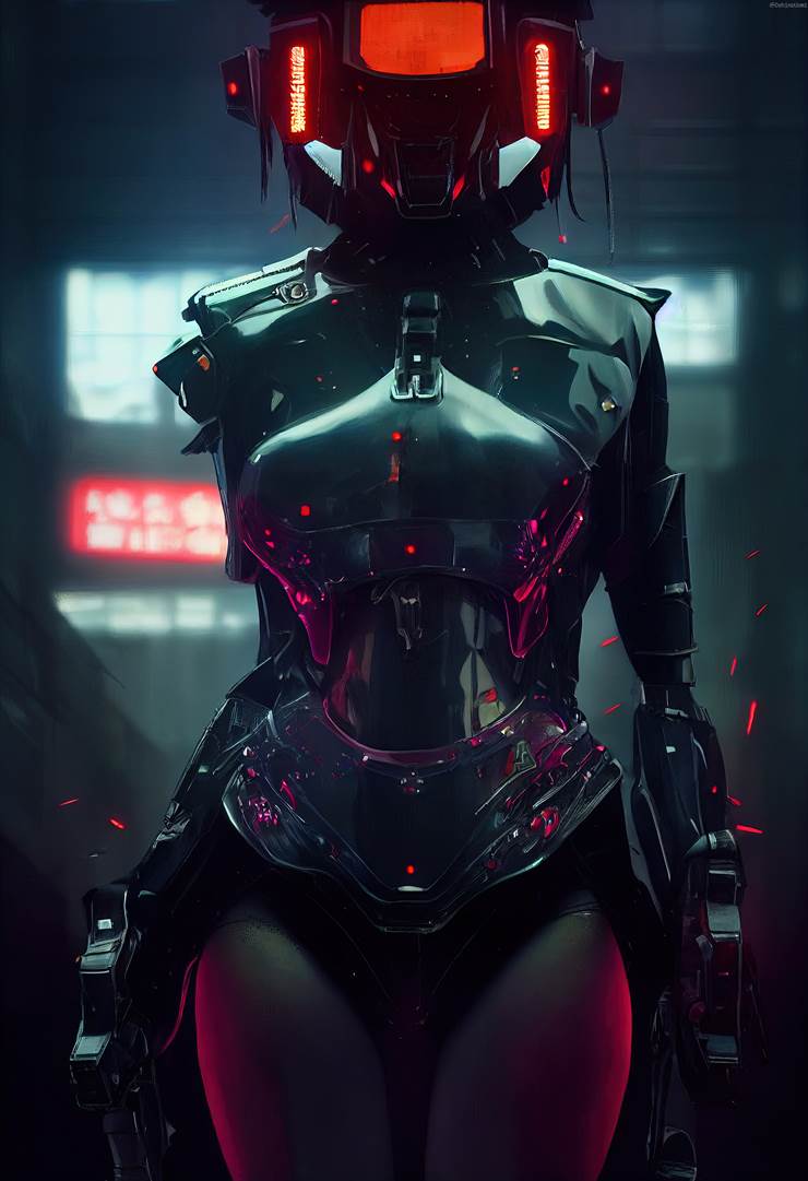 CyborgTwins|插画师Uomi的风景插画图片 | BoBoPic