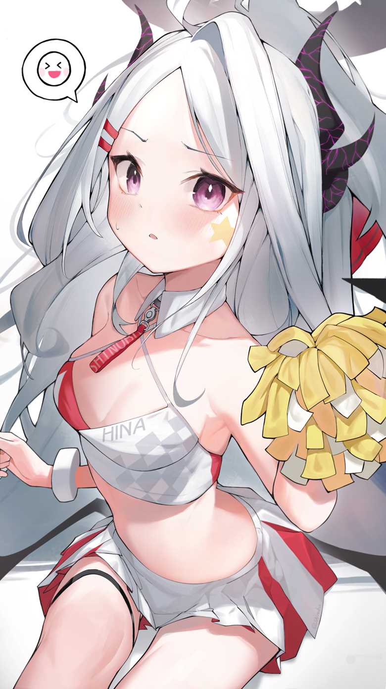 Hina practice cheering |Shinobu的空崎日奈插画图片 | BoBoPic