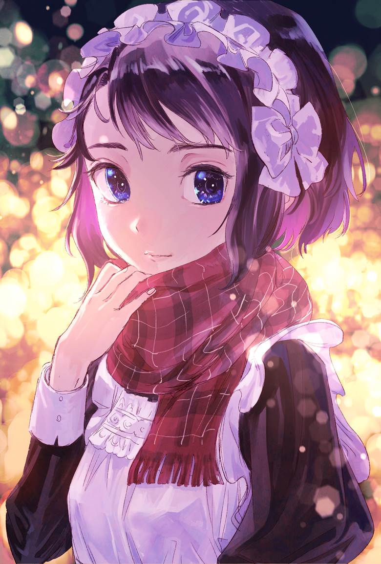 original,girl,illumination,maid,scarf, - ないまぜ あたかも'illustration - pixivdaily