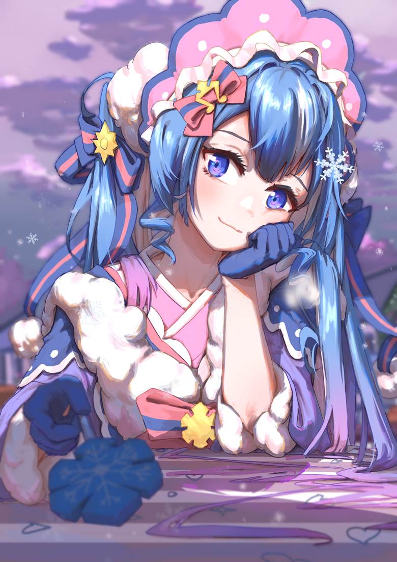 miku|插画师ASUKA-W的雪未来2023插画图片 | BoBoPic