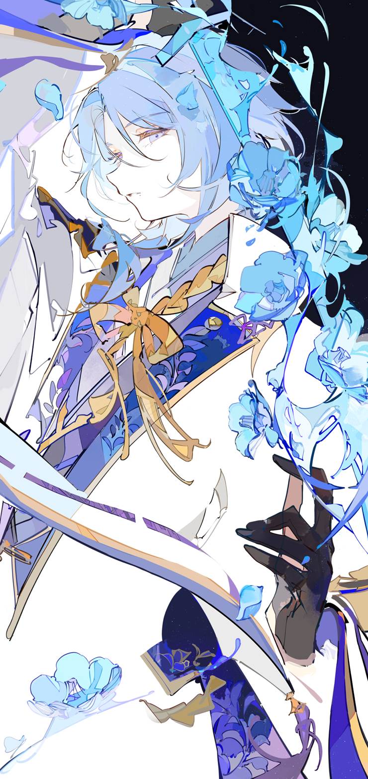 |插画师ezu的神里绫人插画图片 | BoBoPic