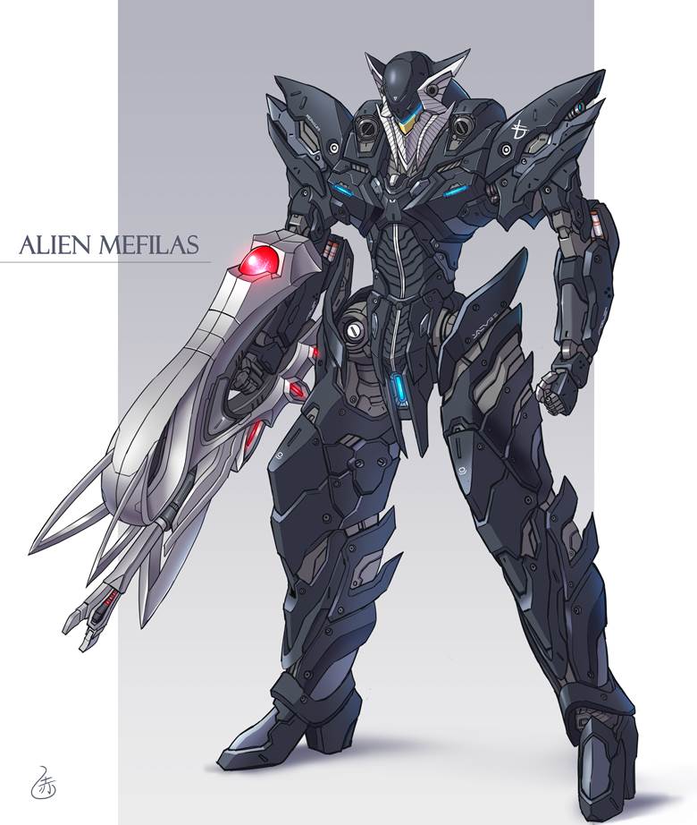 梅菲拉斯|插画师赤魂的机器人插画图片 | BoBoPic