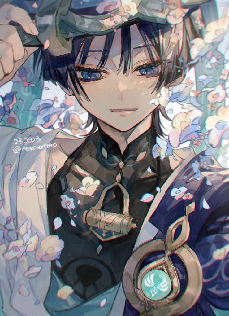 |插画师ねこまろ的散兵插画图片 | BoBoPic