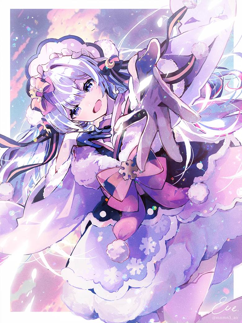 雪未来|插画师青砥イヴ＠お的雪未来2023插画图片 | BoBoPic