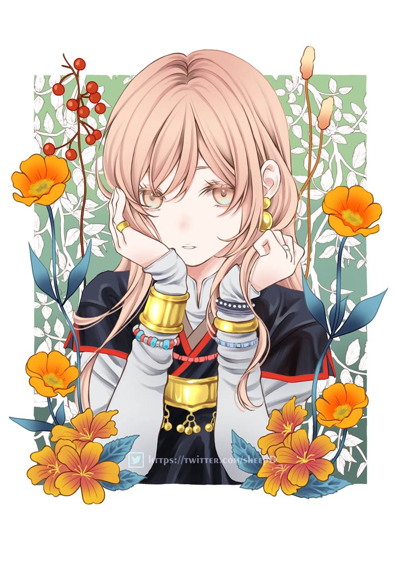 aroma|插画师sheepD的花和女孩插画图片 | BoBoPic