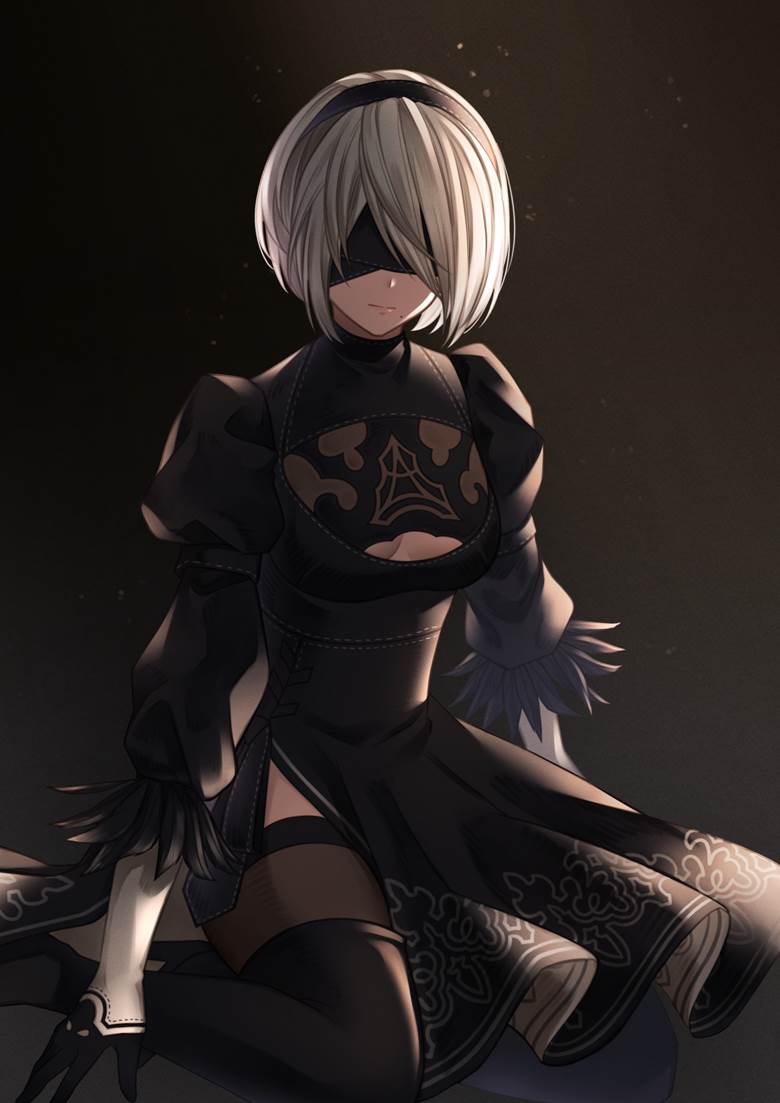 2B|插画师杏乃的尤尔哈2号B型插画图片 | BoBoPic