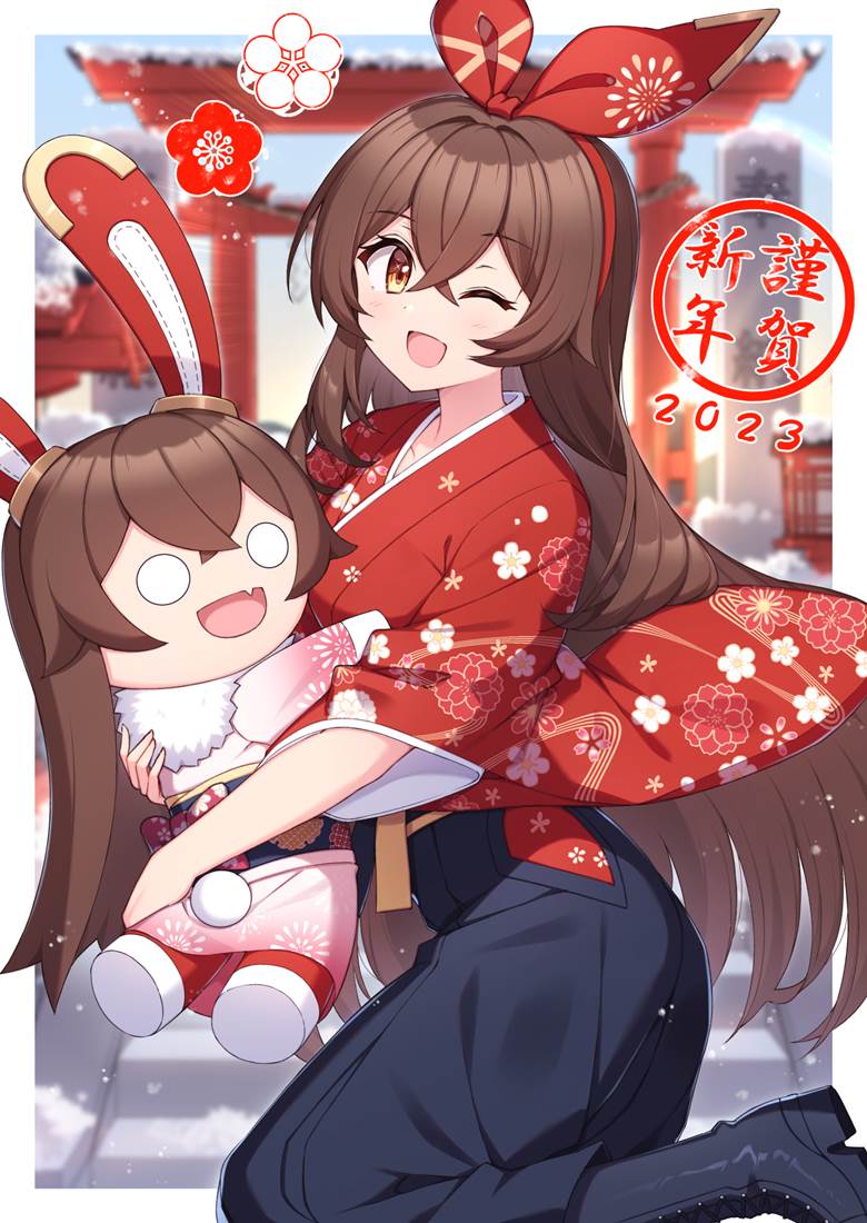 开门 amber！|插画师Tke-G/お的安柏插画图片 | BoBoPic