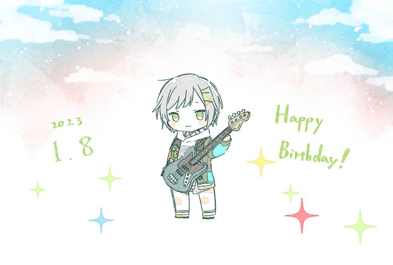 志步哈皮巴! ! ! ！|插画师Sa-fu的日野森志步插画图片 | BoBoPic