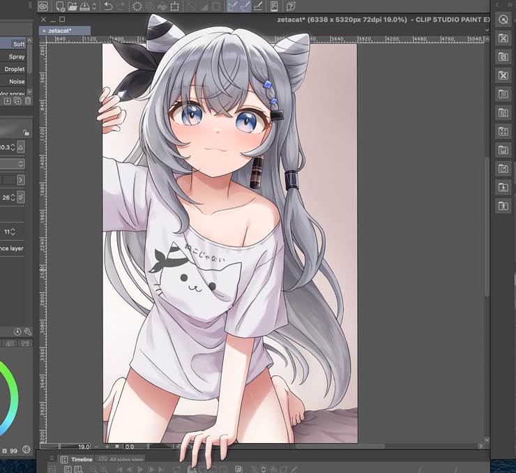 三期生虚拟UP主中的一员|插画师ZWJ的维斯提亚·泽塔插画图片 | BoBoPic