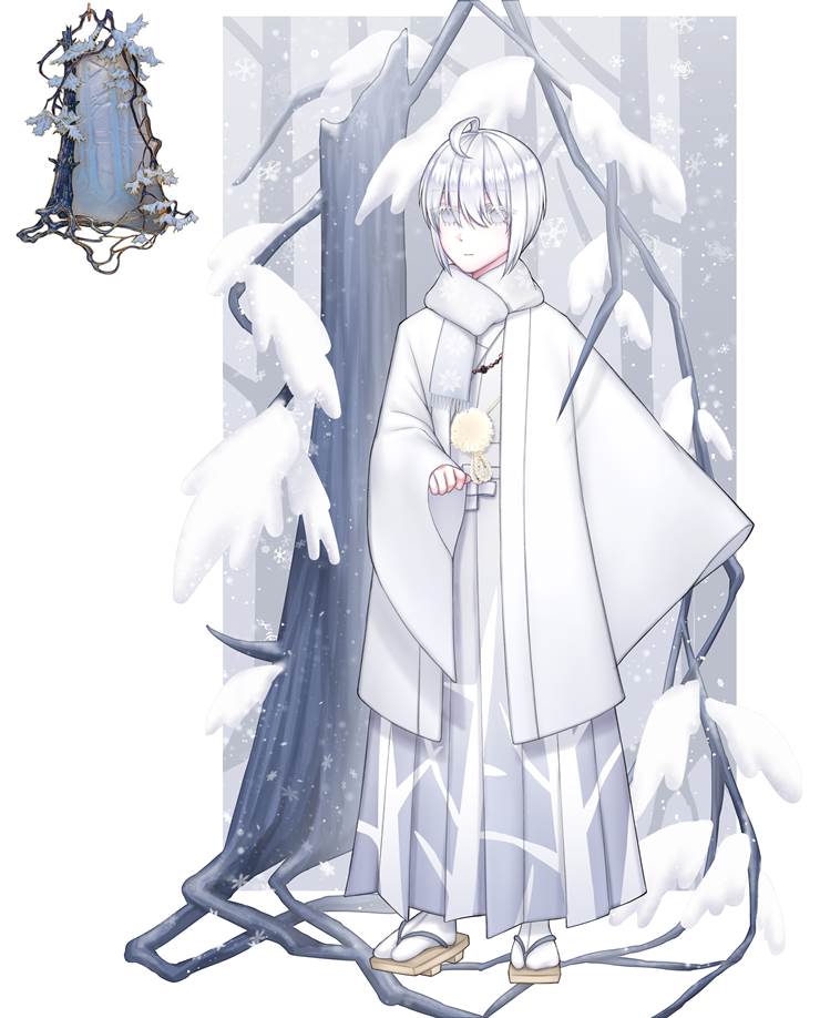 冬木少年conceptart插画师rijini的冬天景色插画图片 Bobopic