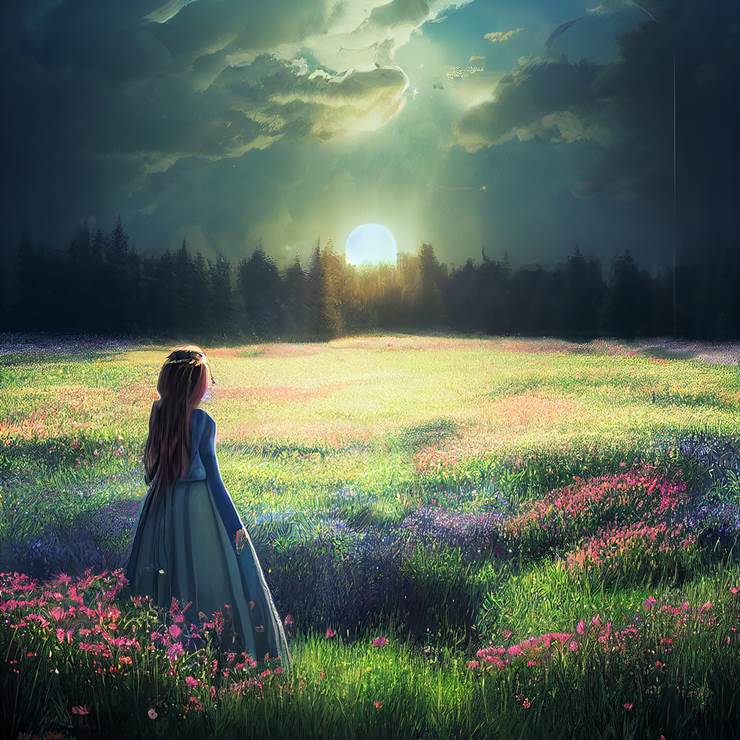 希望的入口|插画师mio的AI风景插画图片 | BoBoPic