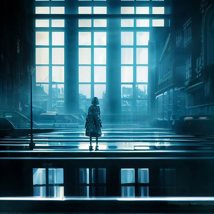 静寂|插画师mio的AI风景插画图片 | BoBoPic