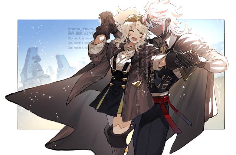 阿尔巴斯你和埃克利西亚，开放的大地|插画师はなつるヲ/skeb的游戏王OCG插画图片 | BoBoPic