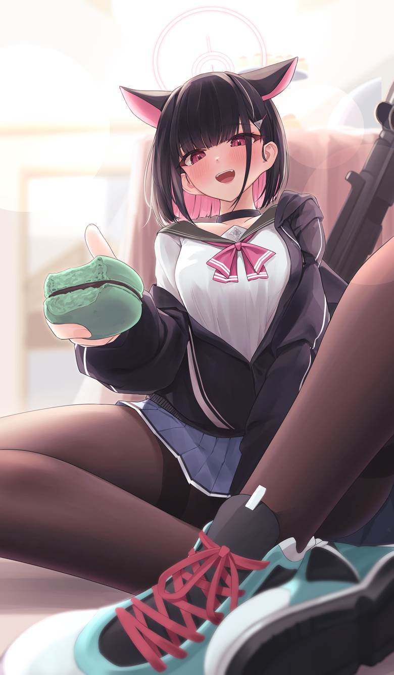 卡兹萨喵喵|插画师DARAN9的《碧蓝档案》插画图片 | BoBoPic