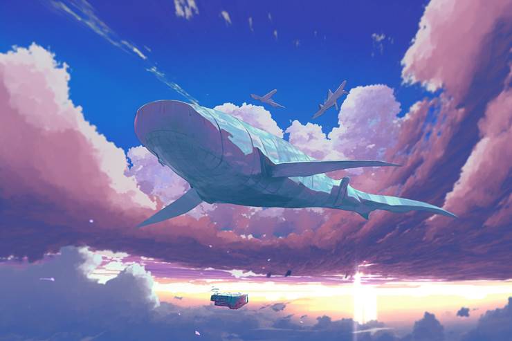 机械彩票|插画师mio的AI风景插画图片 | BoBoPic