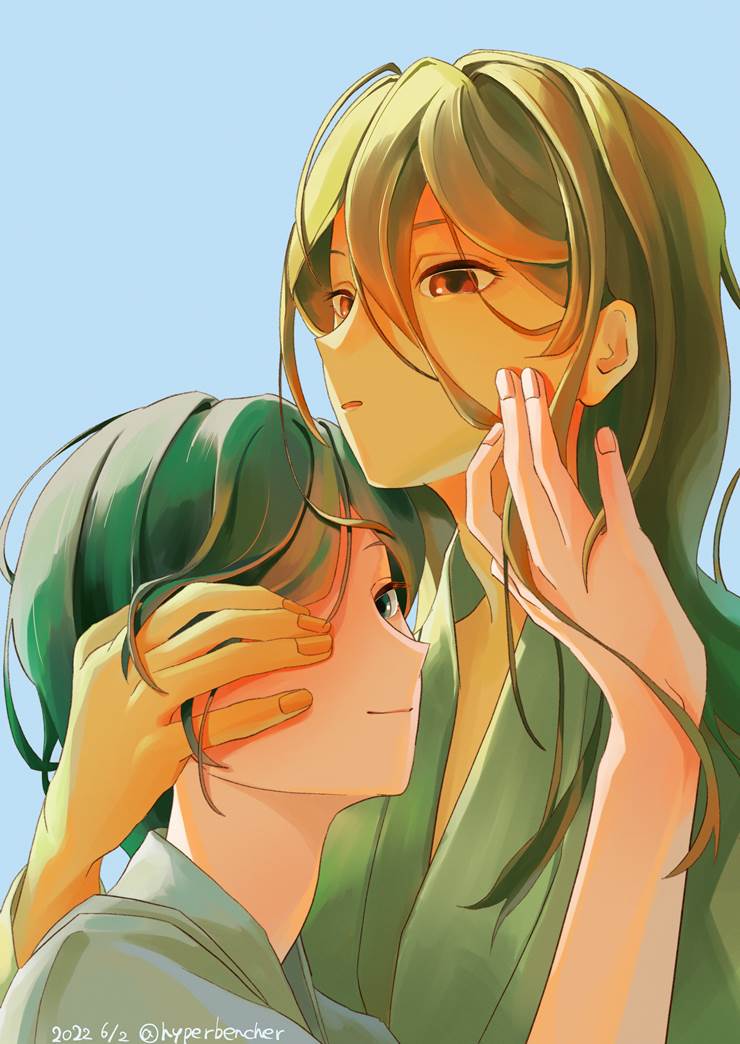 creation,Japanese style,kimono,kimono,boy,long hair,original character, - 銀鮫'illustration - PixivBox