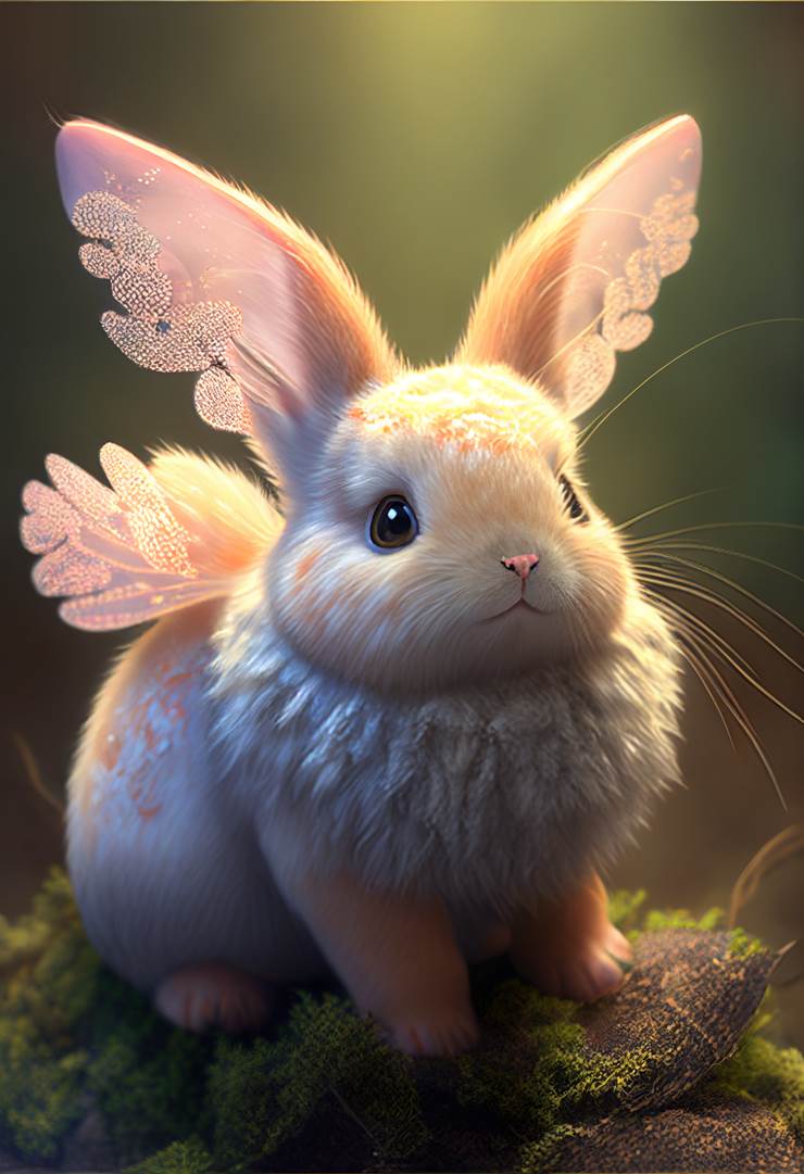 兔子精灵|插画师mio的AI风景插画图片 | BoBoPic