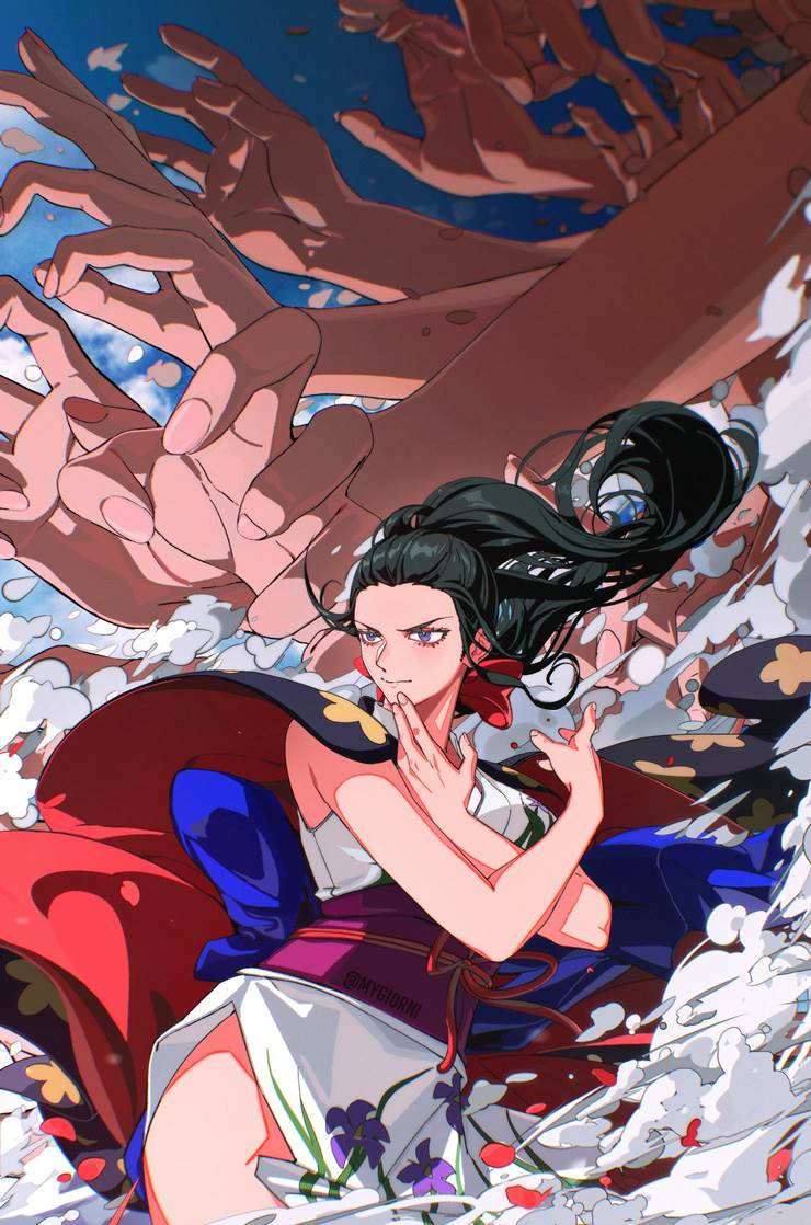 Gigante Fleur|插画师mygiorni的草帽海贼团插画图片 | BoBoPic