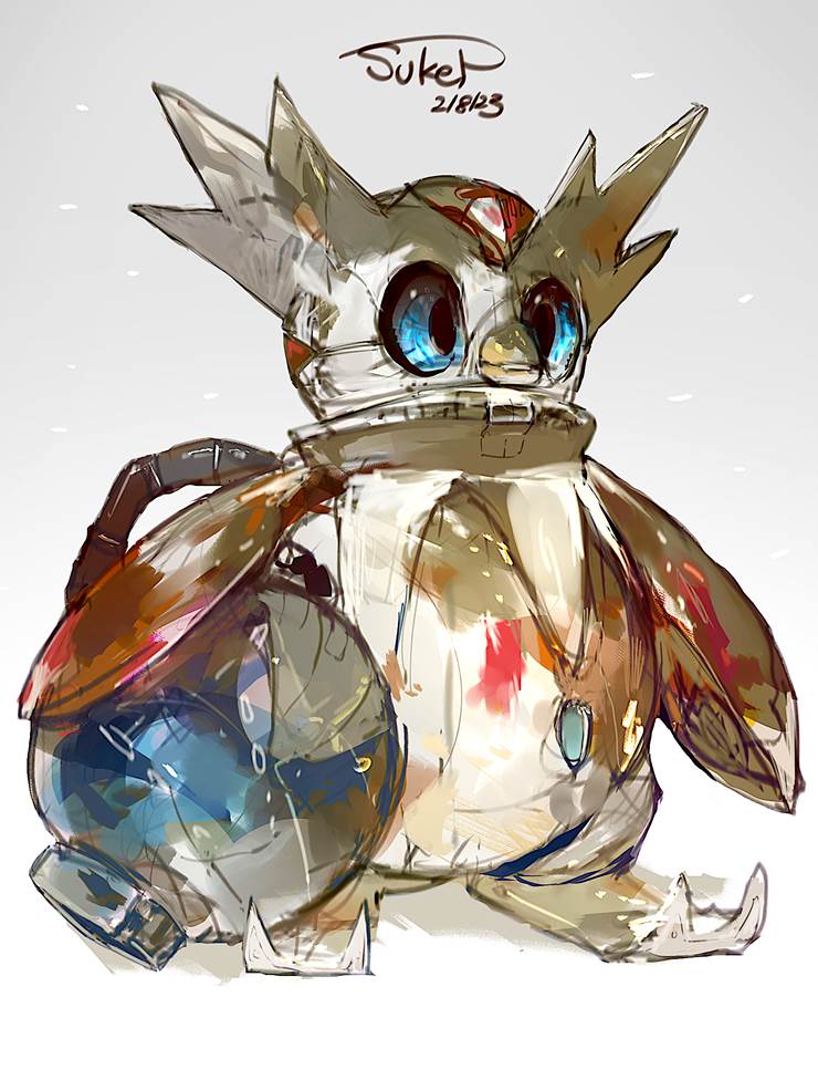 关都#991悖谬宝可梦，铁包袱(テツノツツミ)插画图片 | BoBoPic