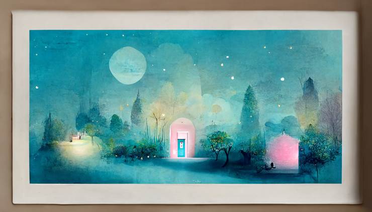 绘画|插画师mio的AI风景插画图片 | BoBoPic