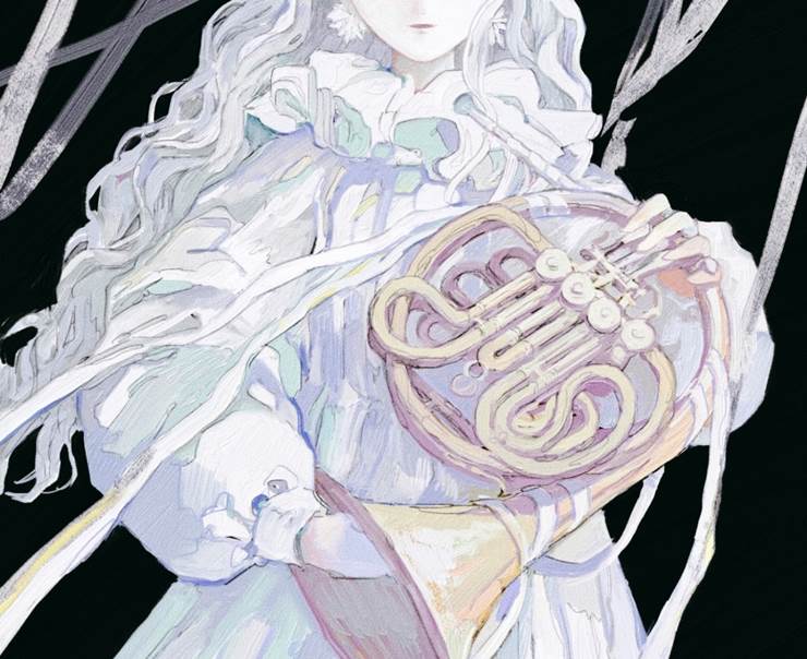 近而远的声音插画师yuko的女孩插画图片 Bobopic