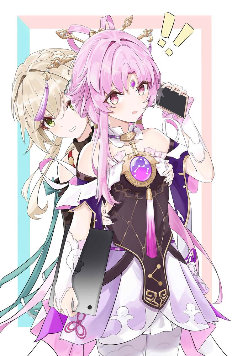 画女孩子特温柔的模样，P站插画师ht_his作品集，ID46376299 | BoBoPic