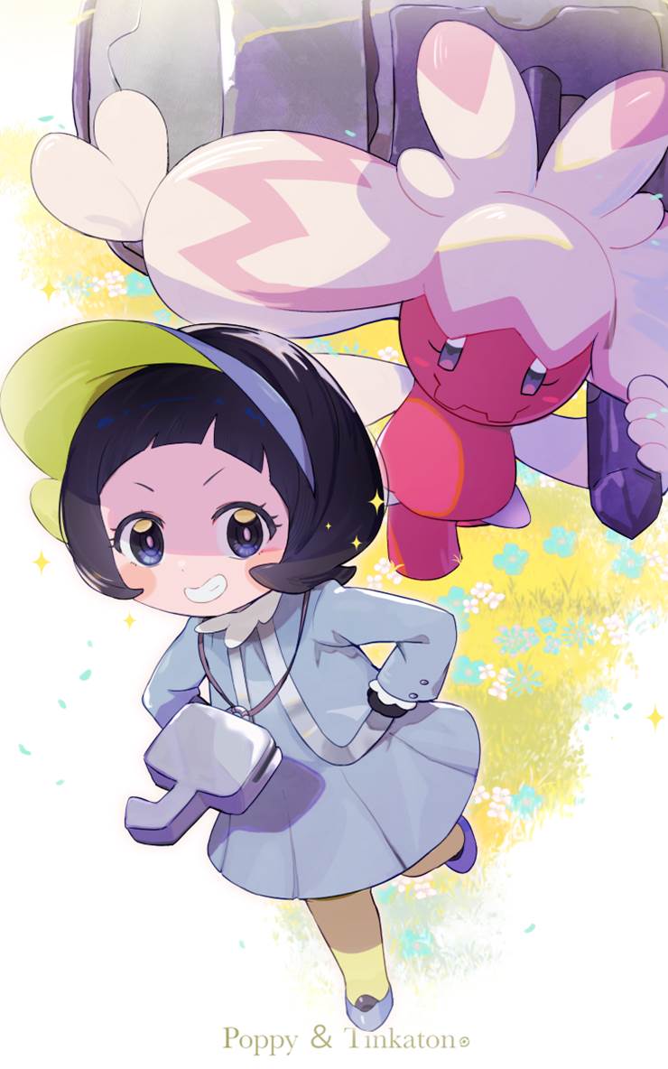 小波比和大卡努蒂|插画师HSIN的宝可梦SV插画图片 | BoBoPic