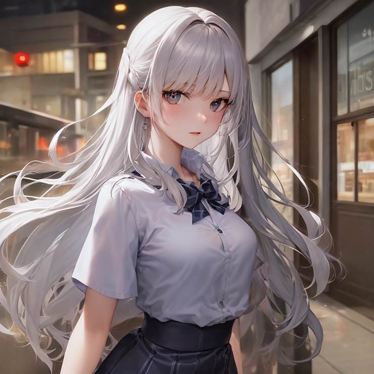 凛丽|插画师有卷的AI绘图JK少女插画图片 | BoBoPic