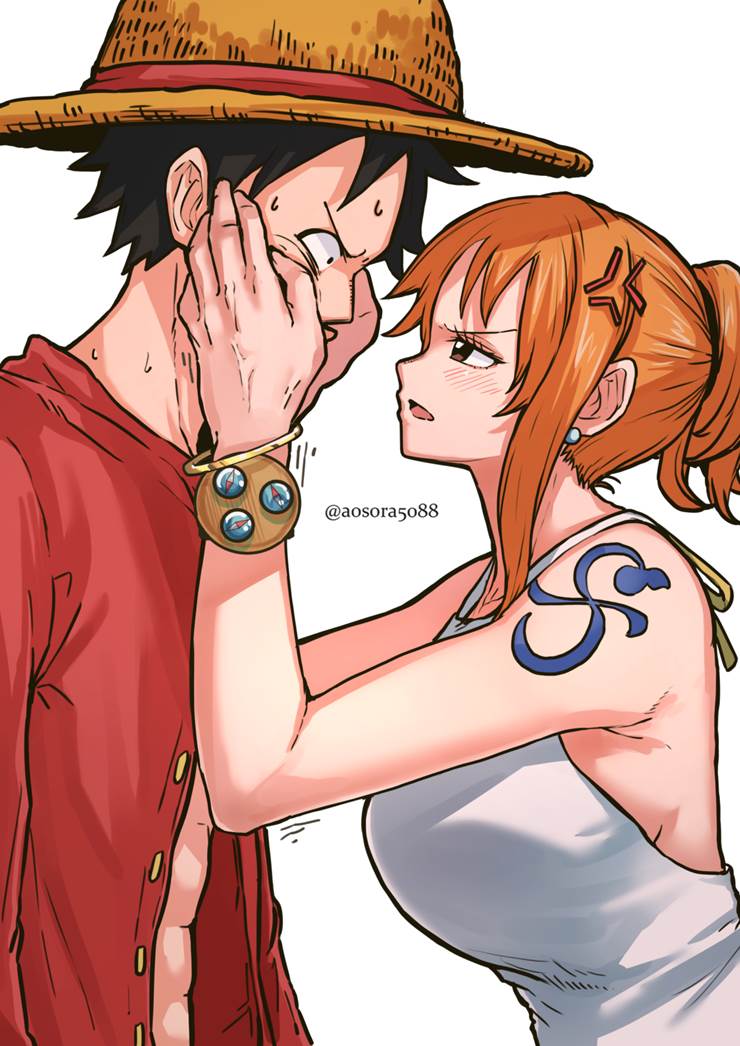 L×N|插画师あおそら的娜美插画图片 | BoBoPic