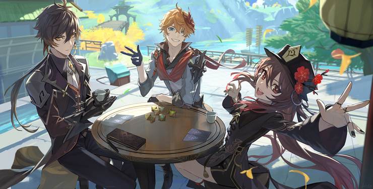 往生堂 & 塔尔|插画师HICO的达达利亚插画图片 | BoBoPic