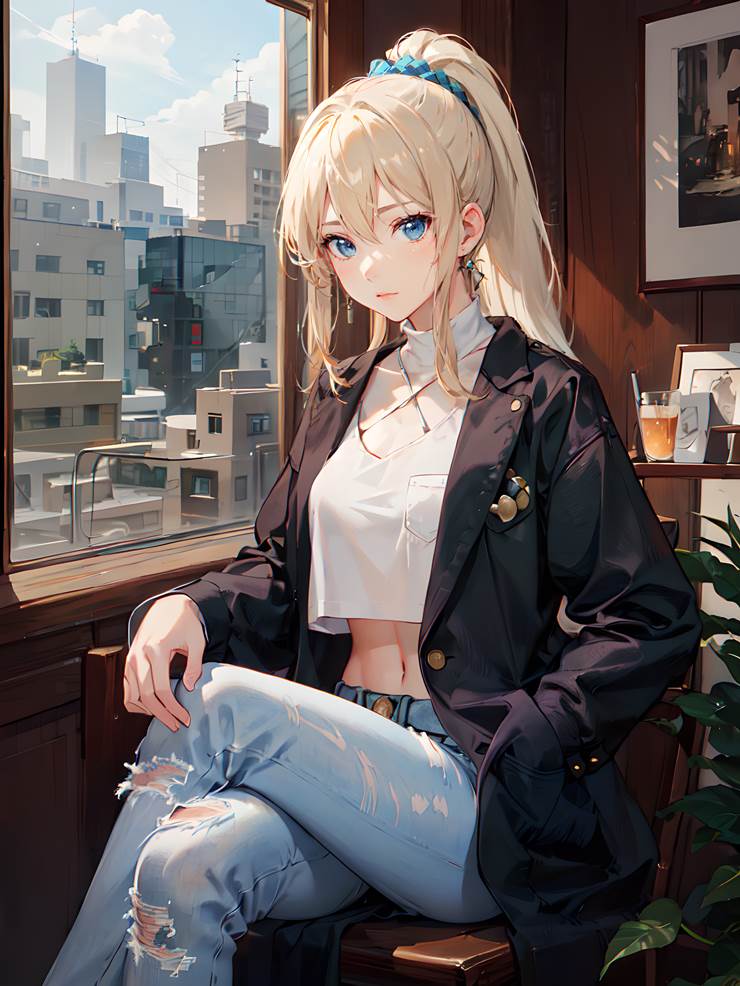 ModernJeanAU|插画师Accelthreat的AI绘图（原神）插画图片 | BoBoPic