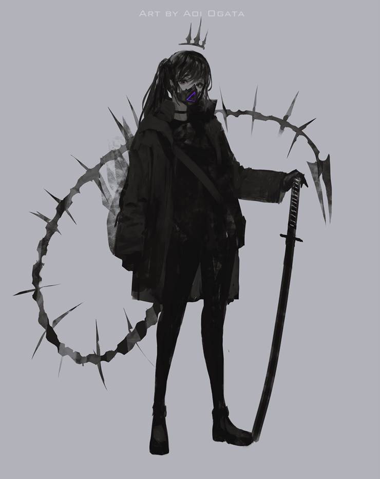 crown|插画师AoiOgata的女孩插画图片 | BoBoPic