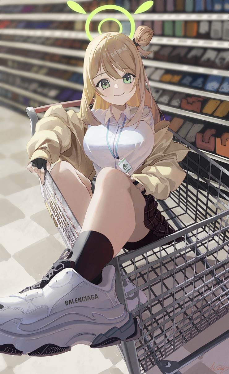 碧蓝档案 插画师m Q的十六夜野乃美插画图片 Bobopic