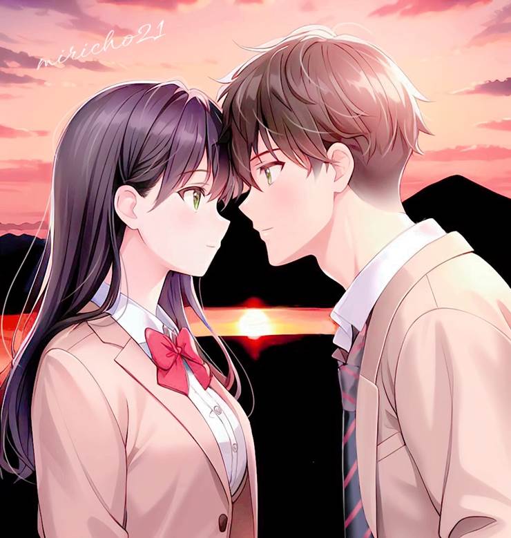 おでこ触れ合う距離でいたいね♡♡|Pixiv情侣图片 | BoBoPic