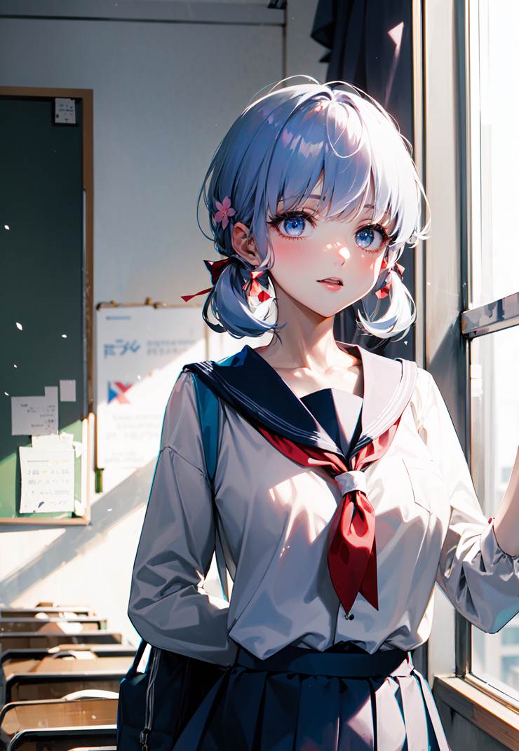 神里绫华|插画师kokyu的AI绘图（原神）插画图片 | BoBoPic