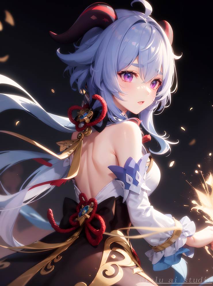 『原神/Genshinimpact』甘雨|插画师Lucy的AI绘图（原神）插画图片 | BoBoPic