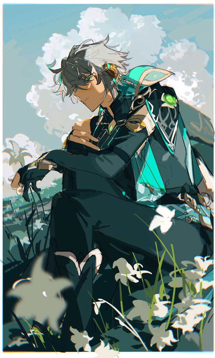 原神|插画师Sakai钦釉的艾尔海森插画图片 | BoBoPic