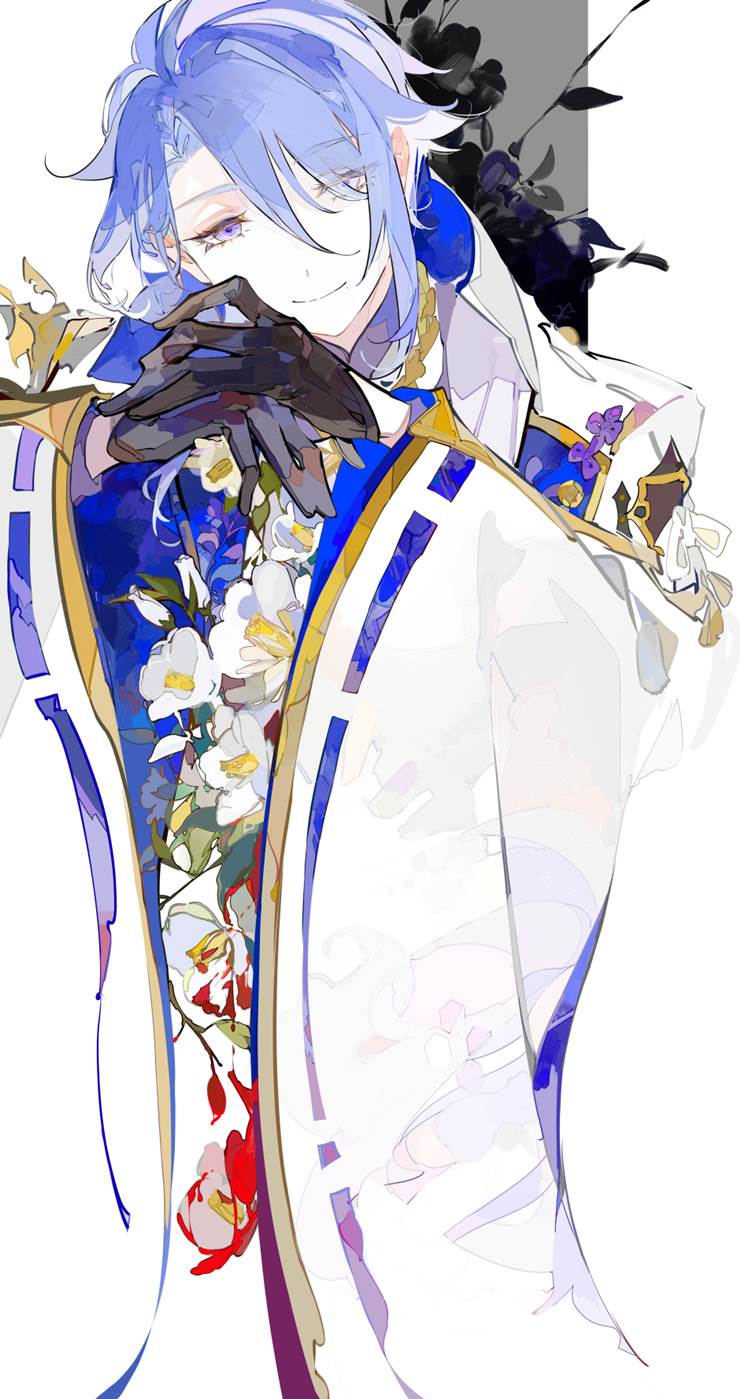 |插画师ezu的神里绫人插画图片 | BoBoPic