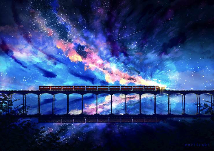 星云の蒸気|插画师K&P(kaipo)的风景插画图片 | BoBoPic