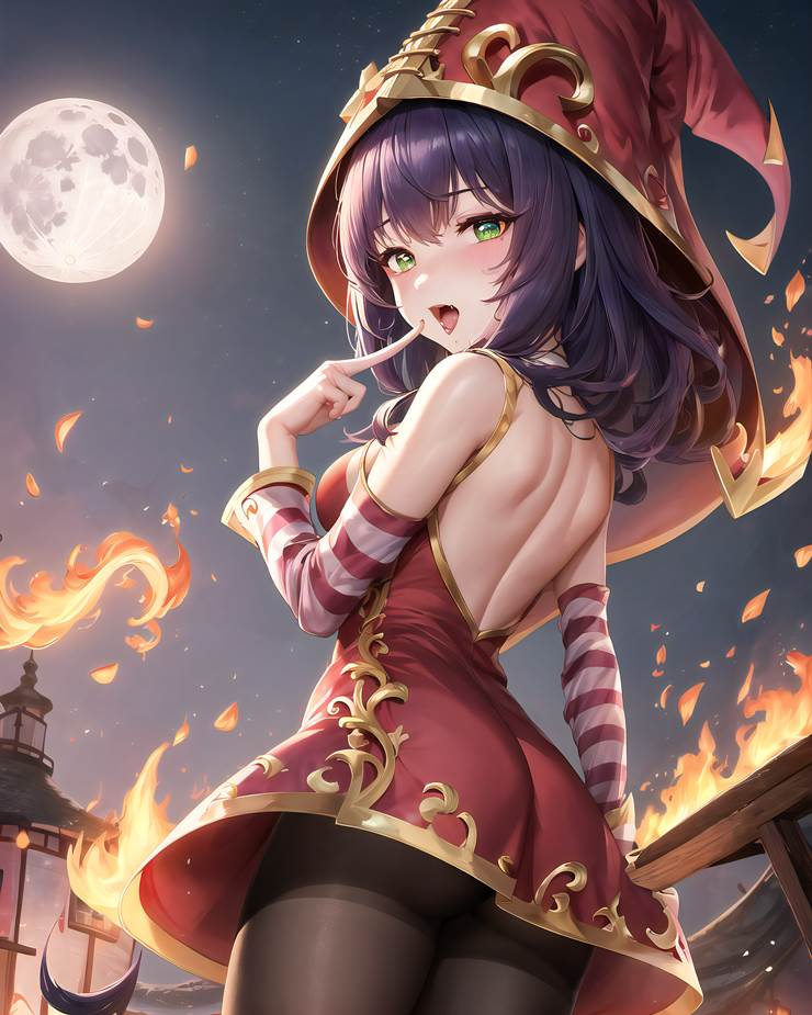 露露1|插画师结月 紫AIart的女孩插画图片 | BoBoPic