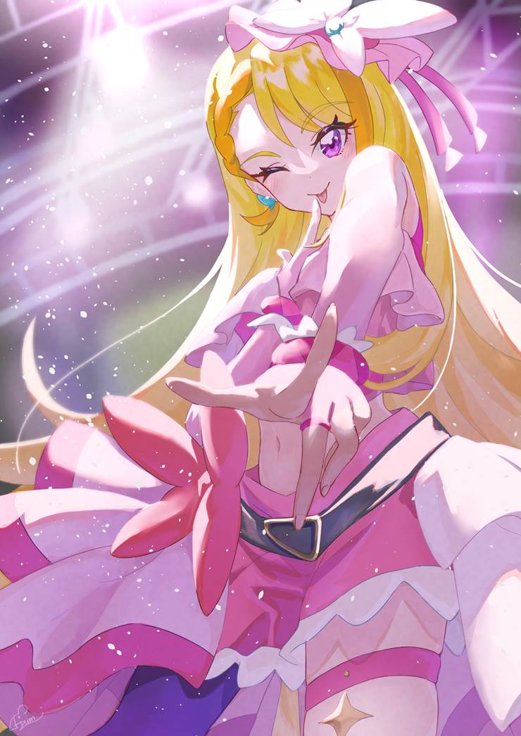 《Hanging sky! 光之美少女》圣扬羽插画图片 | BoBoPic