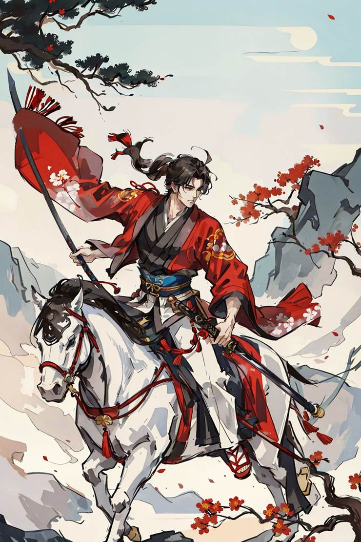 创作男子|插画师アカベ的AI绘图（帅哥）插画图片 | BoBoPic